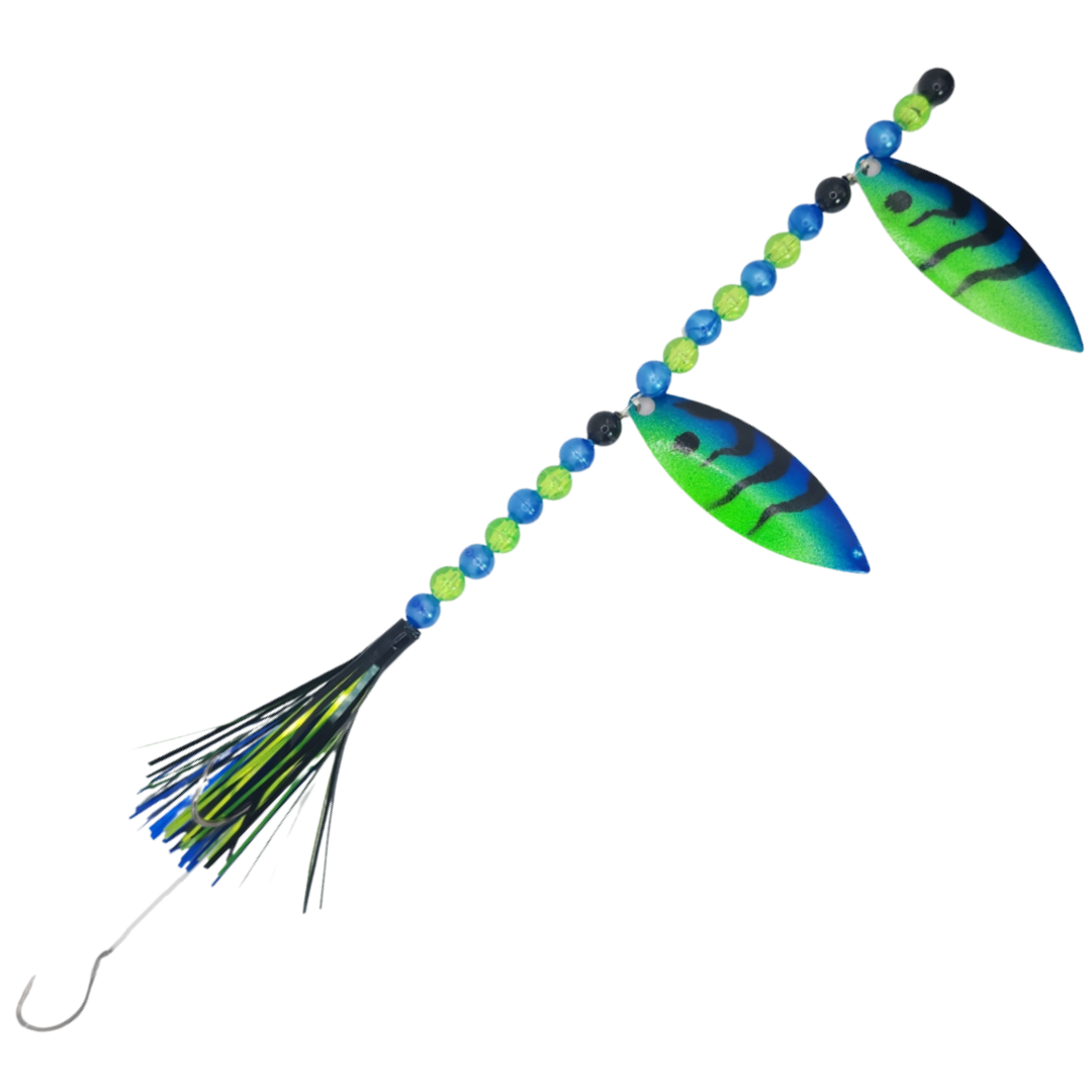 Blue & Green Tiger Walleye Teaser | Reel Cool Lures
