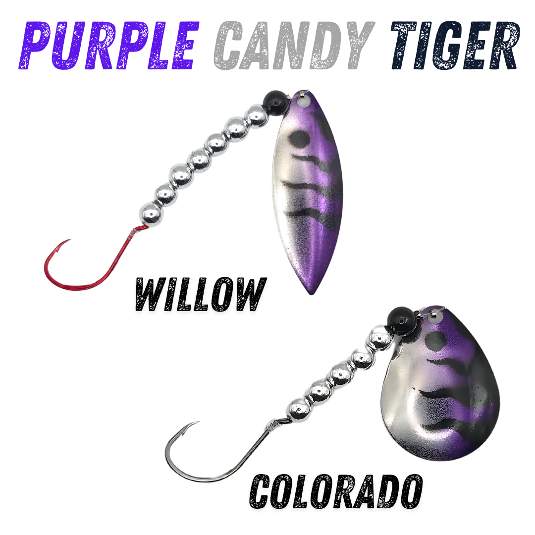 Purple Candy Tiger | Reel Cool Lures